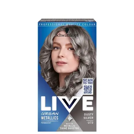 Schwarzkopf Farba za kosu U72 Live Color, XXL, Pašnjavo siva