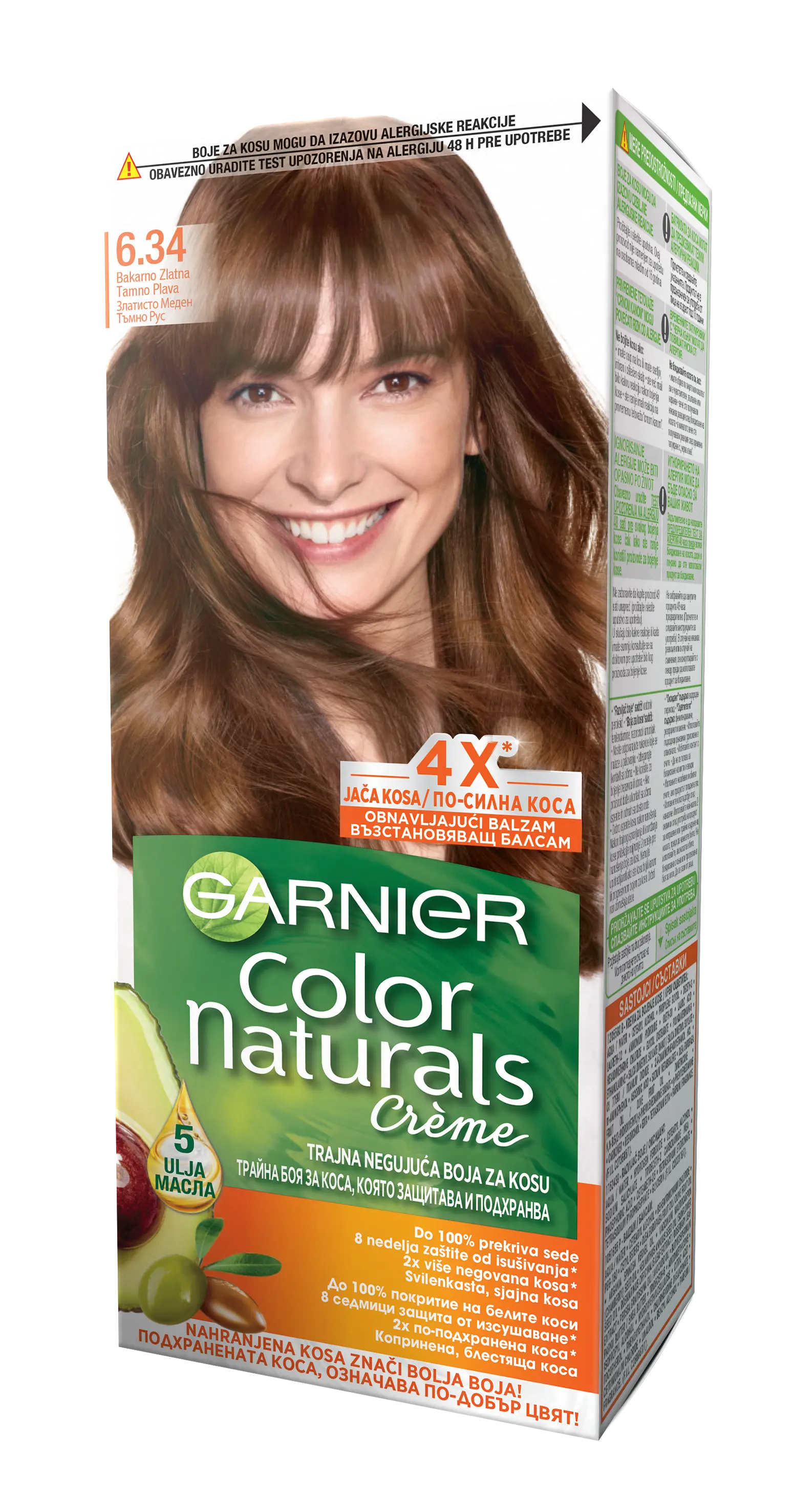GARNIER Color Naturals Boja za kosu 6.34