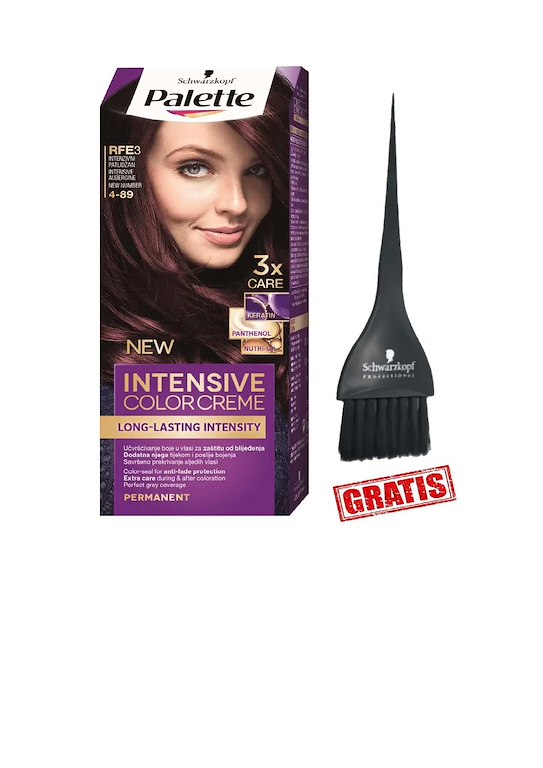 SCHWARZKOPF PALETTE ICC Boja za kosu RFE3 Intensive Aubergine + četkica gratis