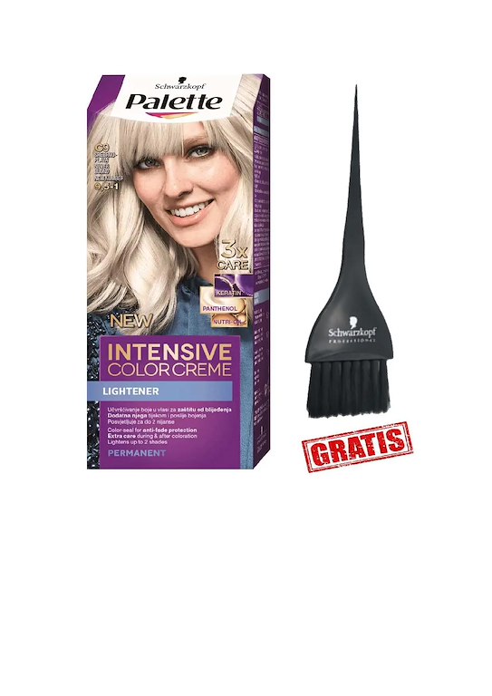 SCHWARZKOPF PALETTE ICC Boja za kosu C9 Silver Blond + četkica gratis