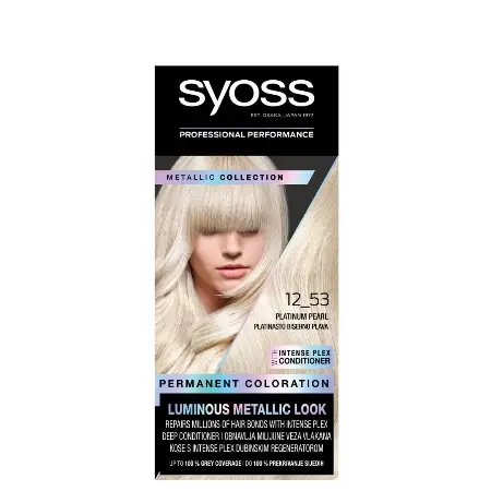 Syoss Farba za kosu 12-53 Luminous Metallic Collection, Platinasti biser