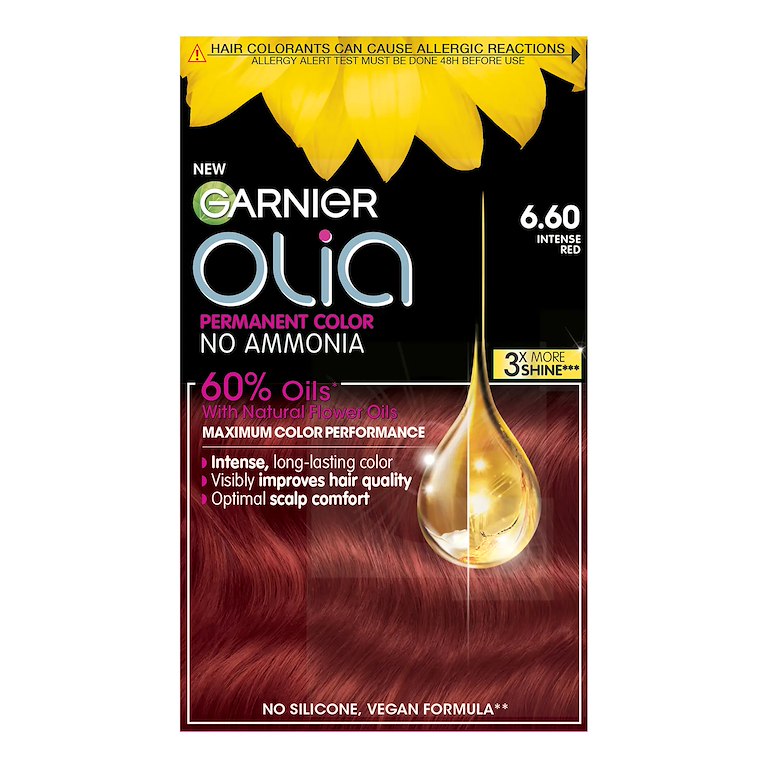 GARNIER Olia Boja za kosu 6.60 Intezivna crvena