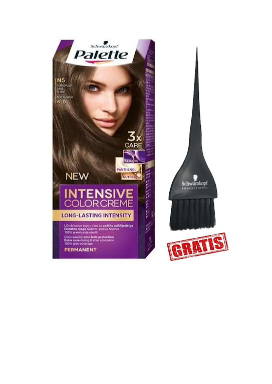 SCHWARZKOPF PALETTE ICC Boja za kosu N5 tamnoplava + četkica gratis