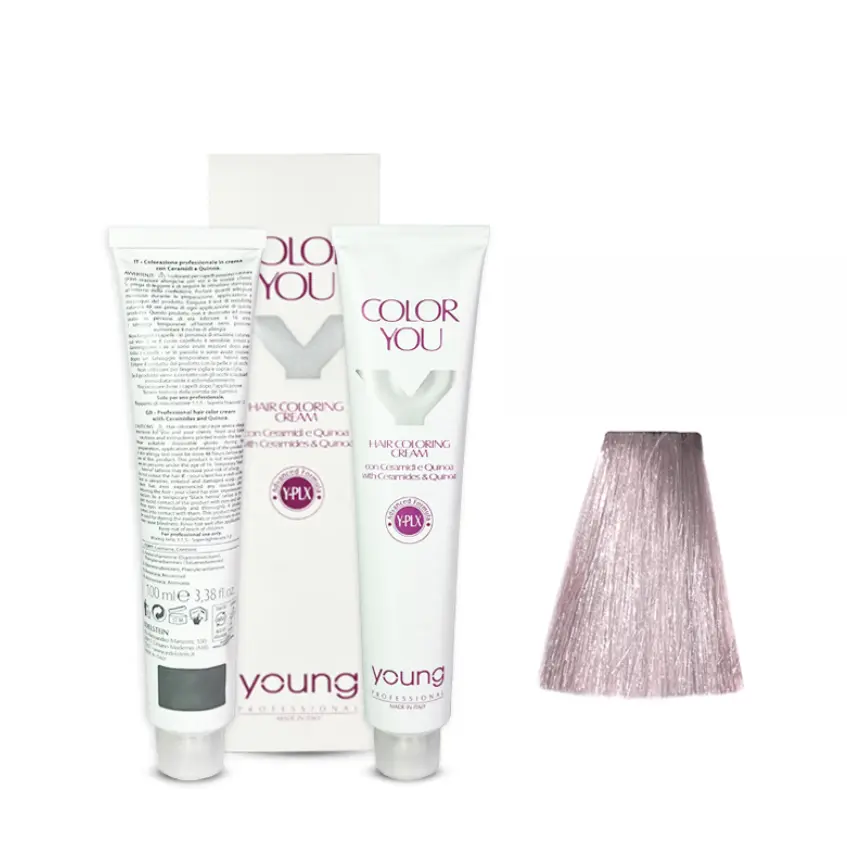 YOUNG Farba za kosu No 10.21T Platinum blond irisee ash, 100ml