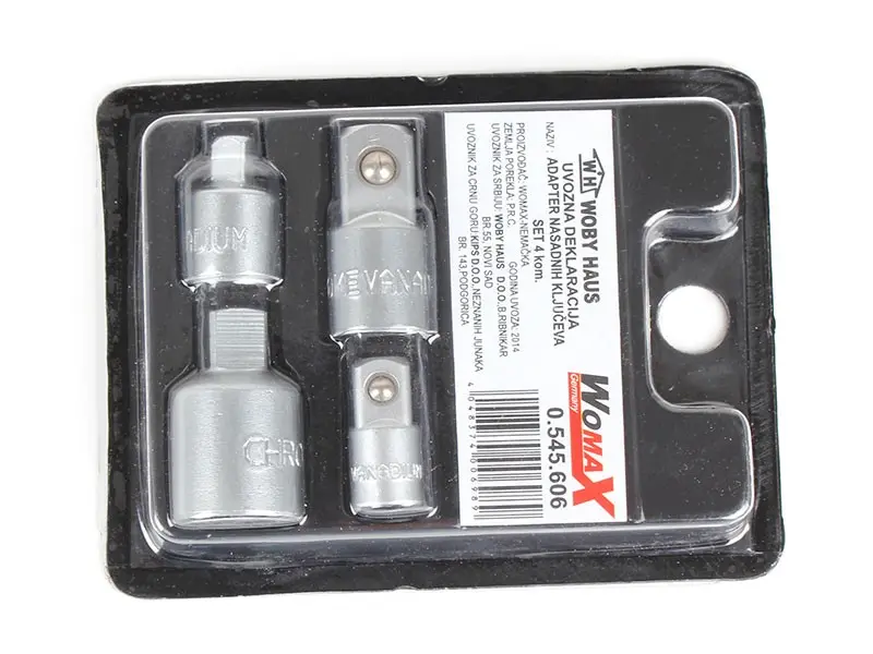 WOMAX Adapter nasadnih kljuceva set 4 kom