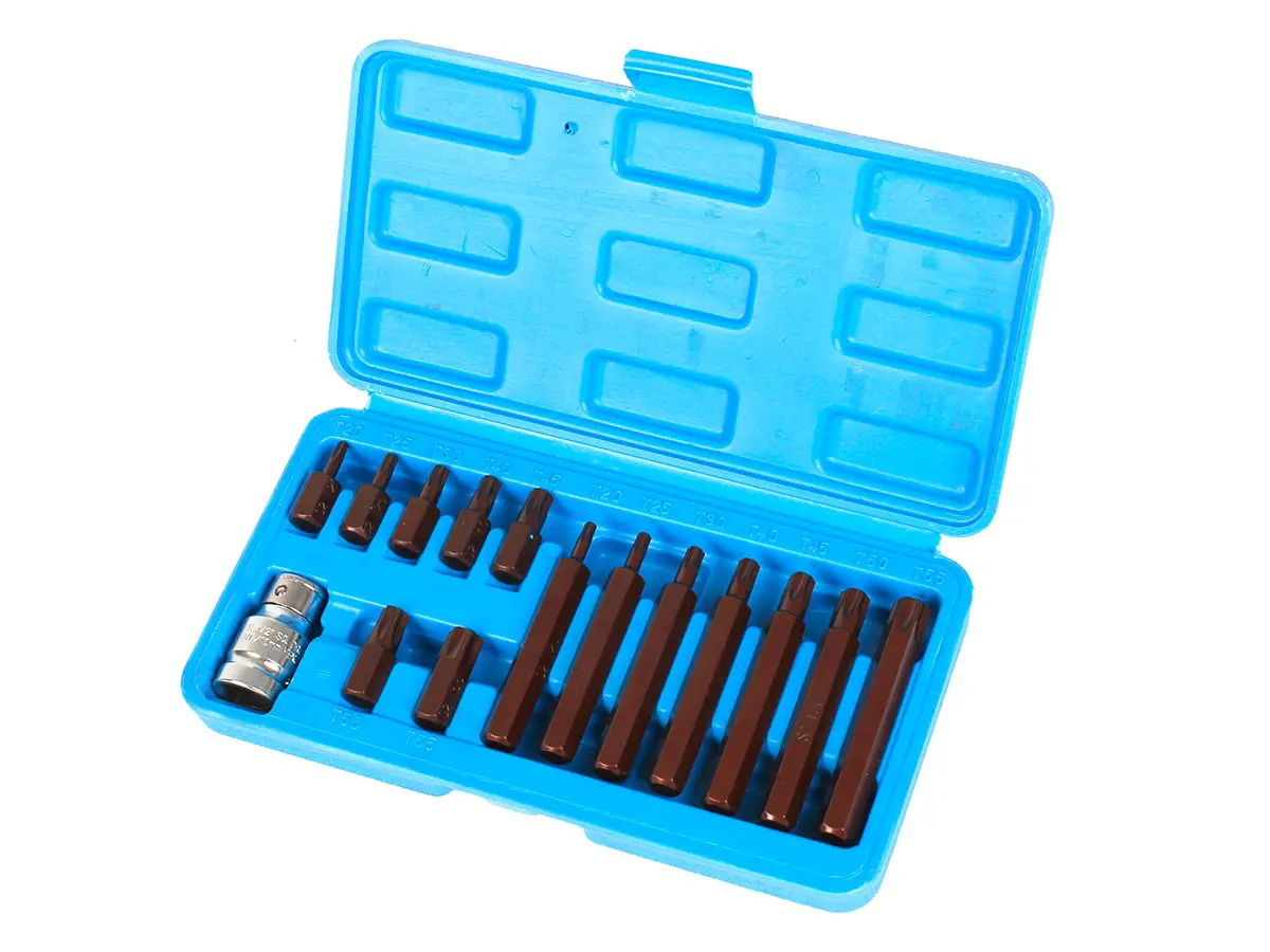 WOMAX Ključ torx nasadni set 15kom