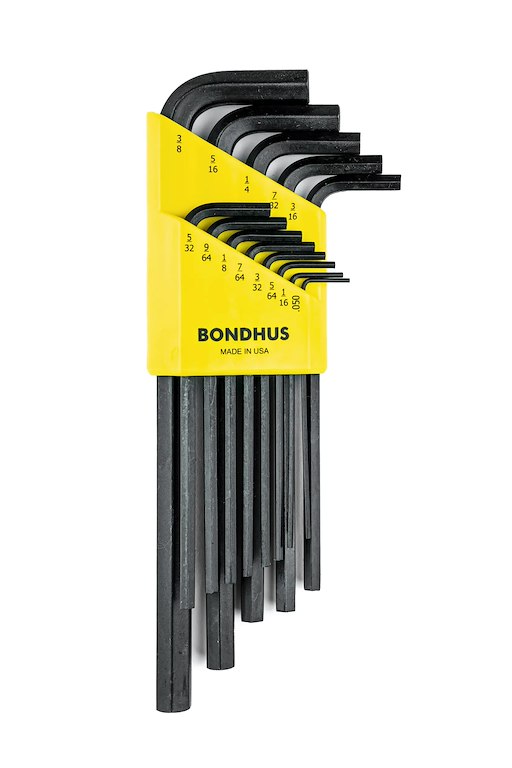 Bondhus Set dugih inčnih imbus ključeva ProGuard, HEX .050 - 3/8, 13 komada, Crni
