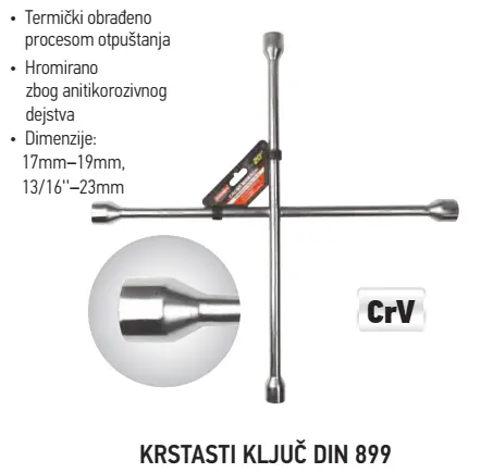 BENMAN Krstasti ključ za točak 50cm