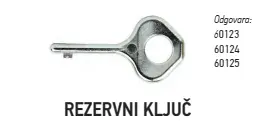 HUGO LOCKS Rezervni ključ