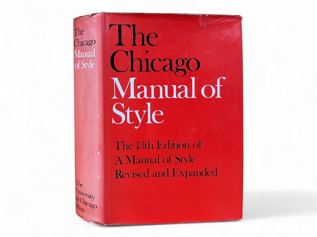 The Chicago Manual of Style /13th ed/