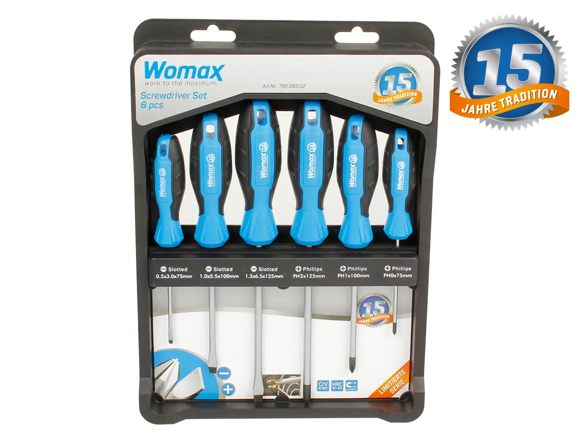 WOMAX Set odvijača 6/1 LE