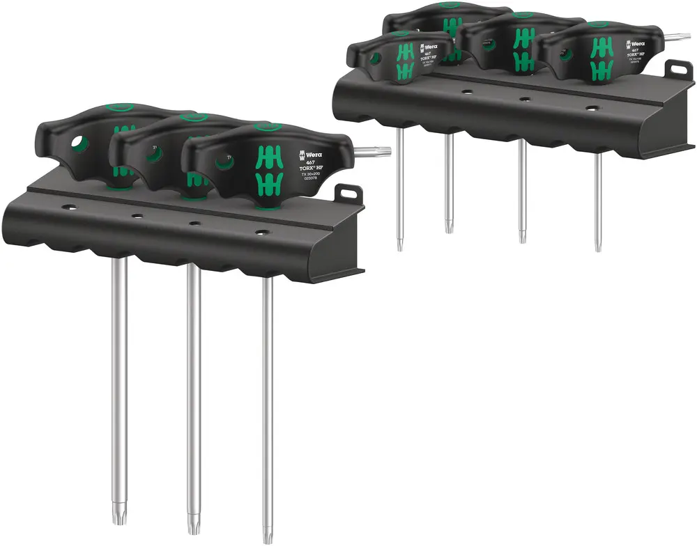 WERA Set šrafcigera sa T-ručkom 467/7 TORX® HF TORX® 7/1 crni