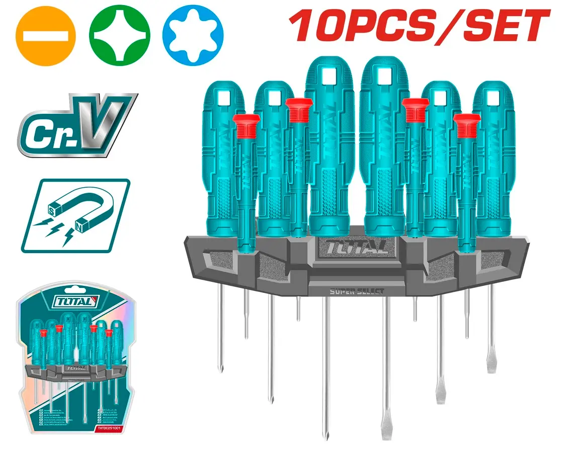 Total 10-delni set šrafcigera THTDC251001