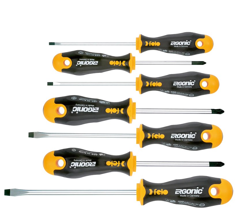 FELO Set šrafcigera Ergonic SL/PH/PZ 40097118 7 kom