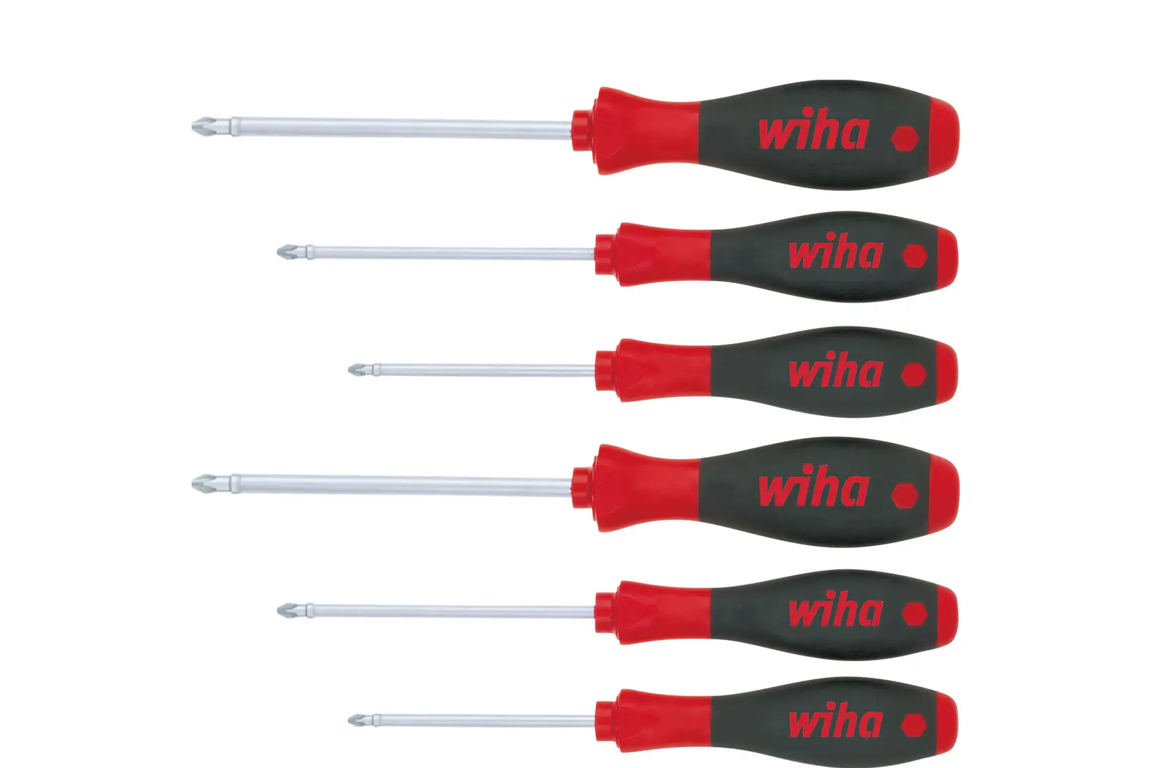 WIHA Set krstastih odvijača 6/1 Ph/Pz SoftFinish W 26146