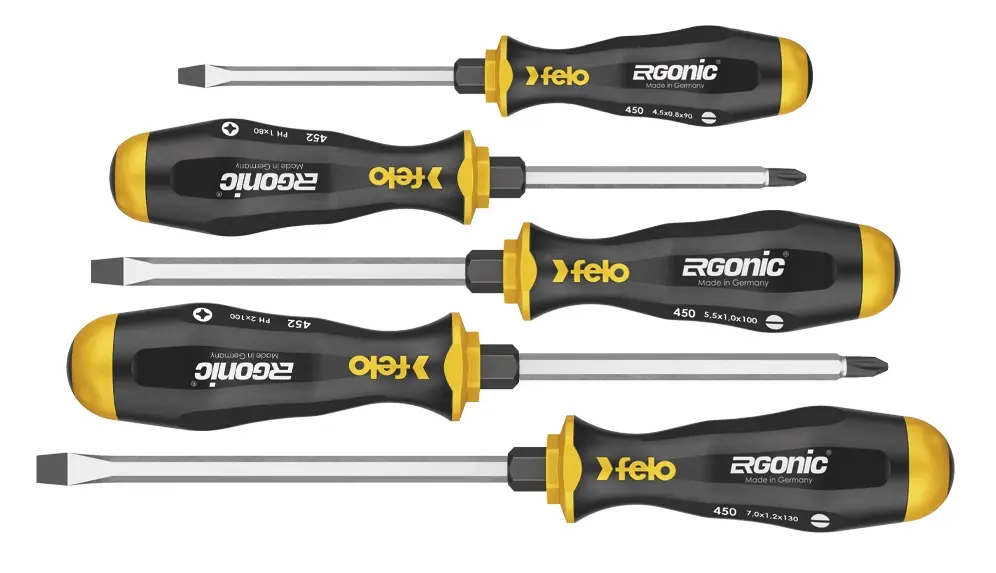 FELO Set udarnih šrafcigera Ergonic 450 SL/PH 45095248 5 kom