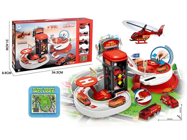 Garaža i vatrogasni helikopter