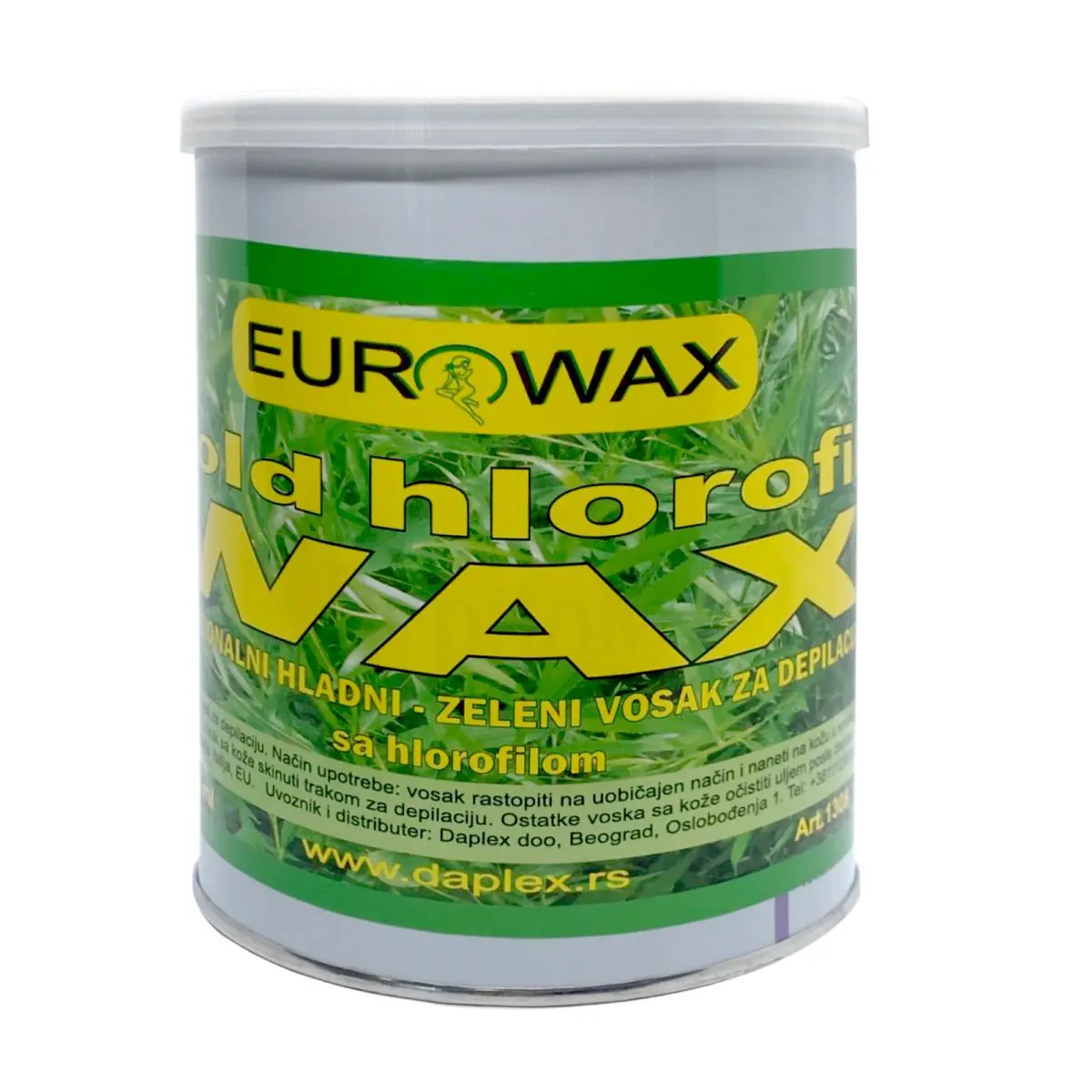Eurowax Vosak za depilaciju Hlorofil classic, 800 ml