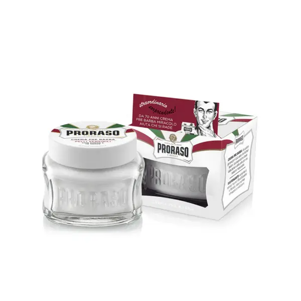 PRORASO Krema pre brijanja Sensitiv 100ml, Zelena