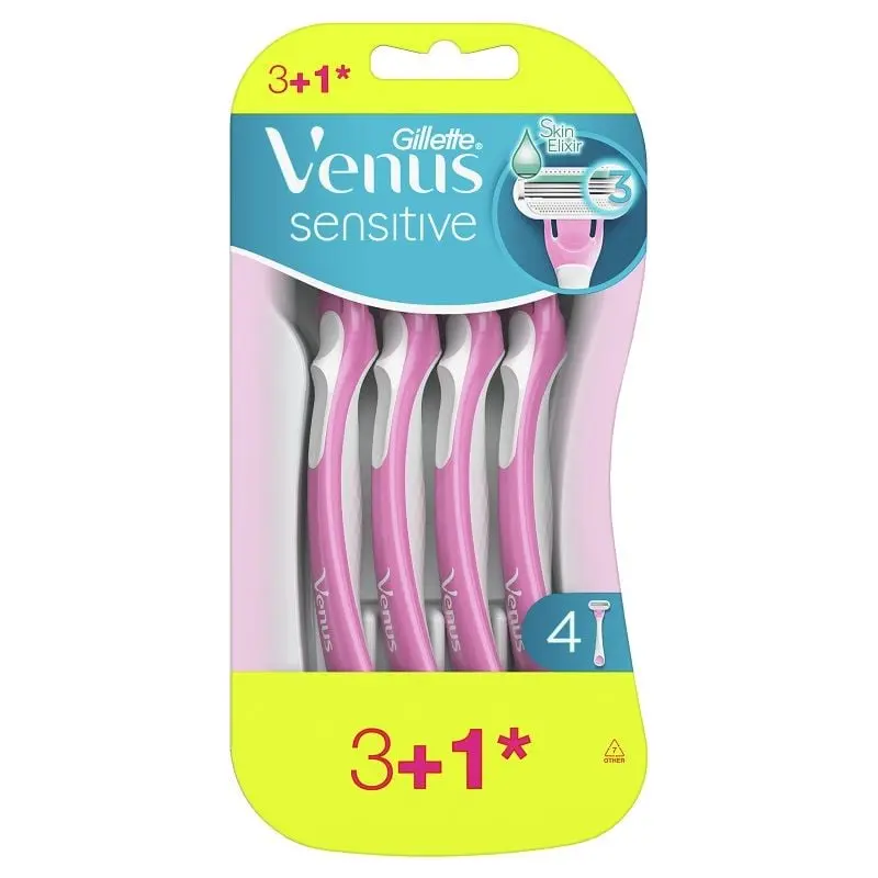 GILLETTE Brijači za jednokratnu upotrebu Venus Sensitive 3 3+1