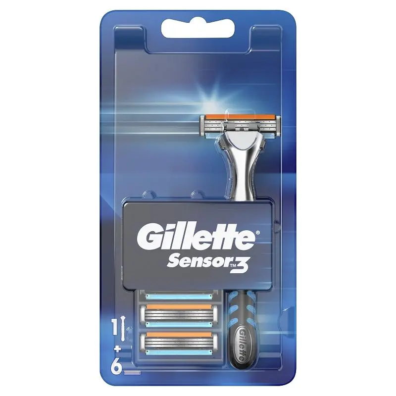 GILLETTE Brijač Sensor 3 sa 6 dopuna
