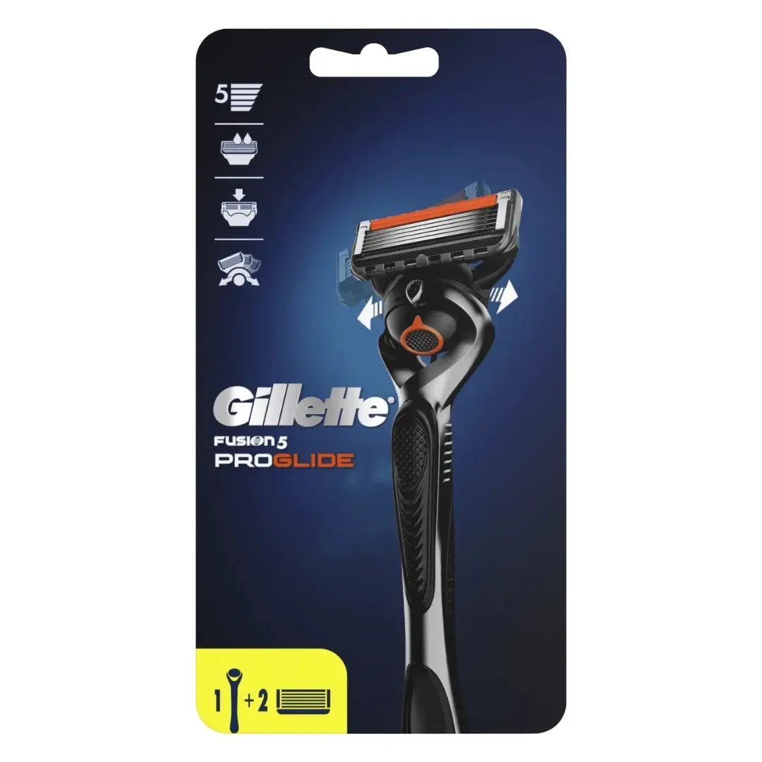 GILLETTE Muški brijač sa 2 patrone Proglide Flexball Manual crni