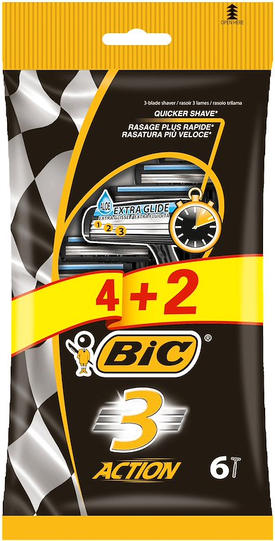 Bic Men briјači sa 3 mehanizma - 6 kom.