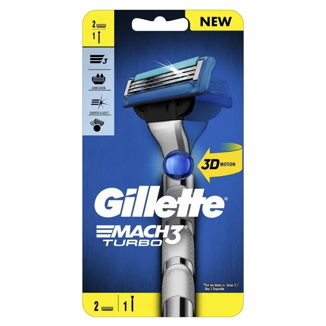 GILLETTE Brijač Mach3 Turbo 3D Motion sa 2 dopune