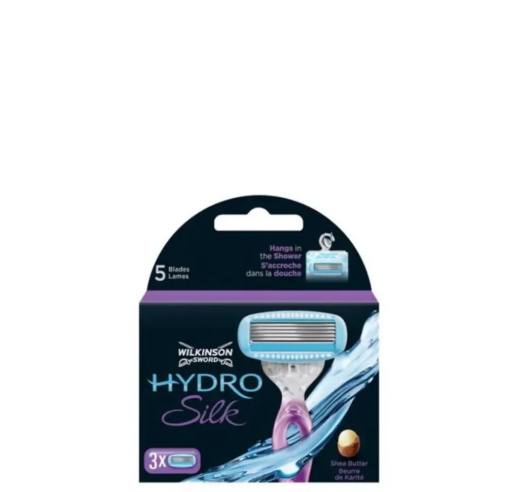 Wilkinson Dopune za ženske brijače Sword Hydro Silk, 3 komada, Svetloplave
