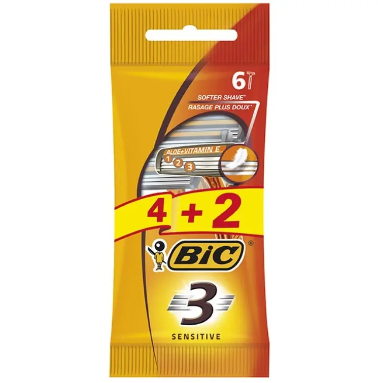 BIC 3 Jednokratni brijači Sensitive 4+2