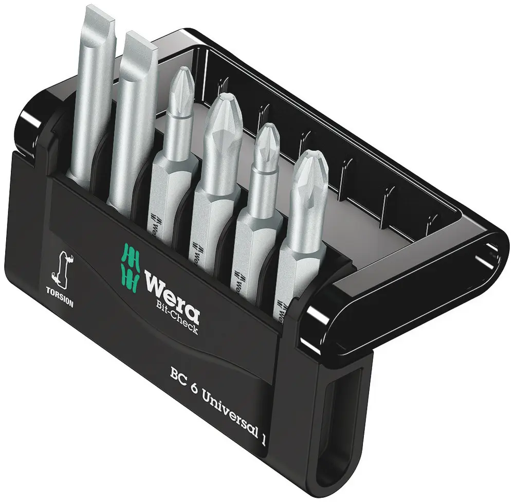 WERA Set bitova 6 /1 Bit-Check 6 Universal 05056474001 srebrni
