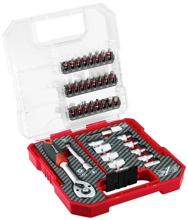 Einhell Set alata I bitova, L-Case, 37 komada