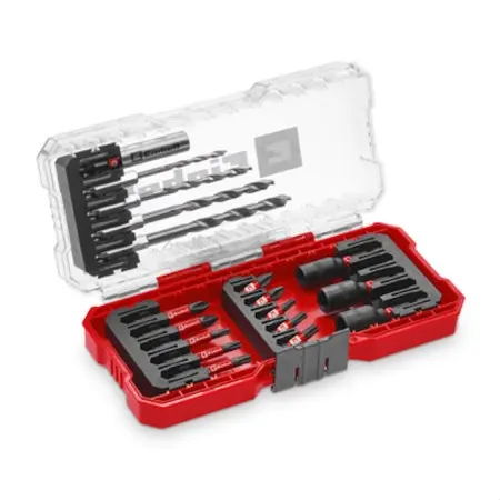Einhell Set impaktor bitova S-Case, 25-50 mm bit, Ključevi, Burgije, 18 komada