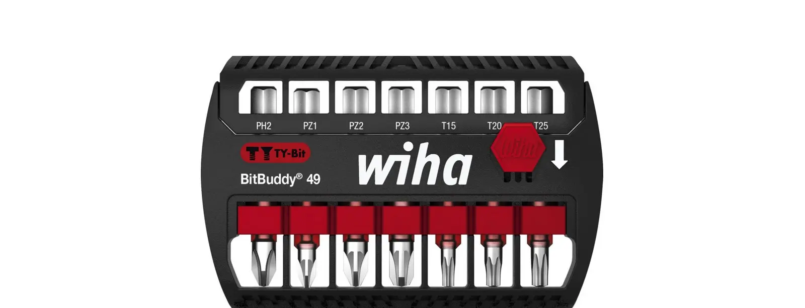 WIHA 42116 BitBuddy® TY set bitova, 49 mm Phillips, Pozidriv, Torx®, 8 delova 1/4"