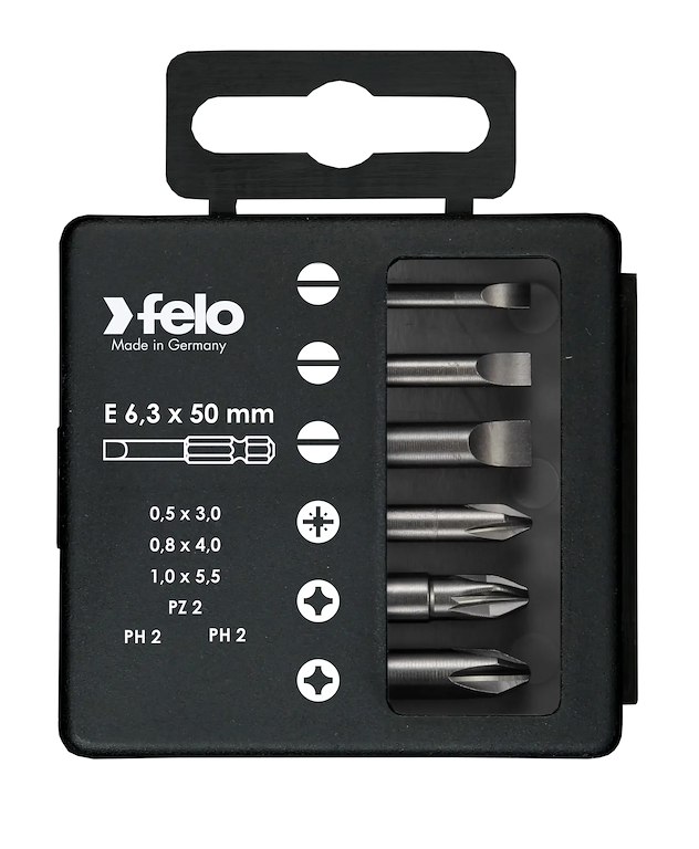 FELO Set bitova Industrial Bit-box Profi 50 mm SL/PH/PZ 03092516 6 kom