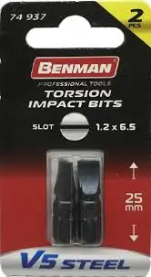 BENMAN Bit umetni nasadni ključ 1,2x6,5x25