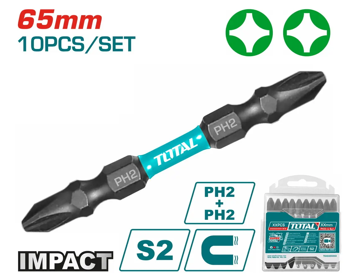 Total Udarni bitovi TACIM16PH233, 65mm