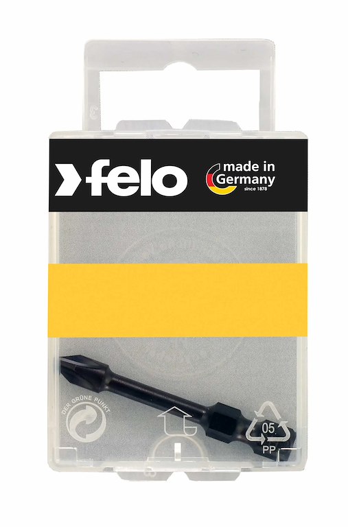 Felo Udarni bit Impact Phillips, E6,3 PH2 x 50 u blisteru, Crni