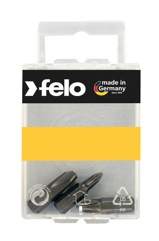FELO Bit Industrial Phillips PH1/PH2/PH3 x 25 02293116 3 kom u blisteru
