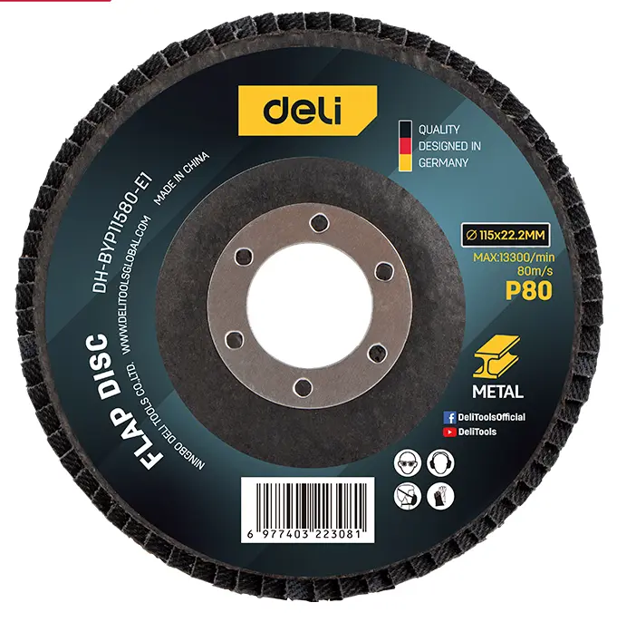 DELI ALATI Lamelarni brusni disk al EDH-BYP11580-E1, 115 mm g80