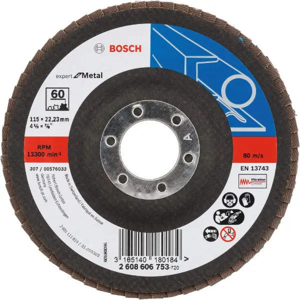 BOSCH Flap disk izvijeni X551 za metal expert 115mm G60