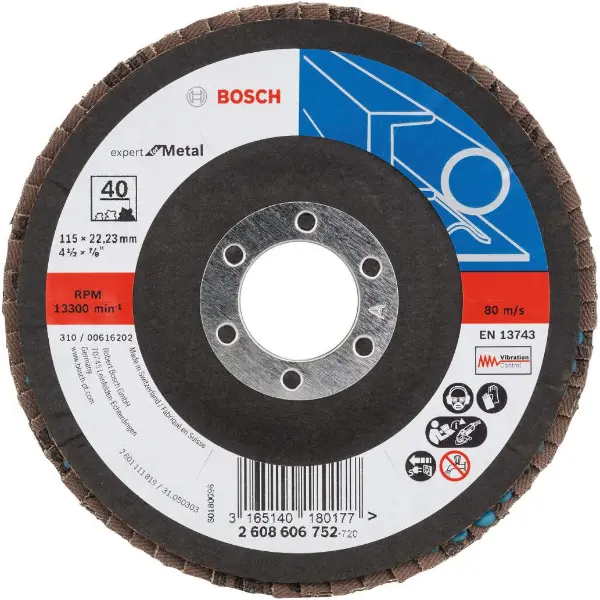 BOSCH Flap disk izvijeni X551 za metal expert 115mm G120