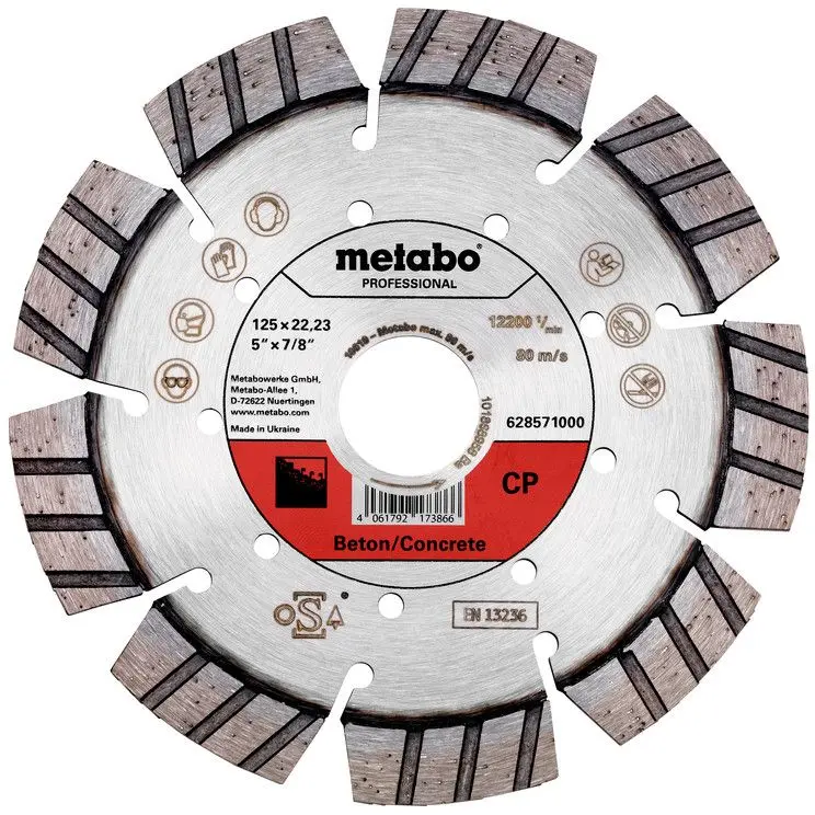 Metabo PROF Dijamantski disk, 125x22.23mm