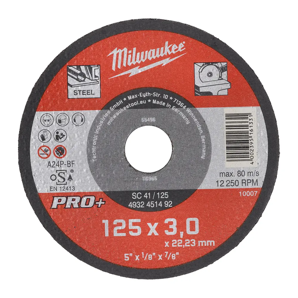 Milwaukee Tanka rezna ploča za metal PRO+ SC41 125 x 3 mm