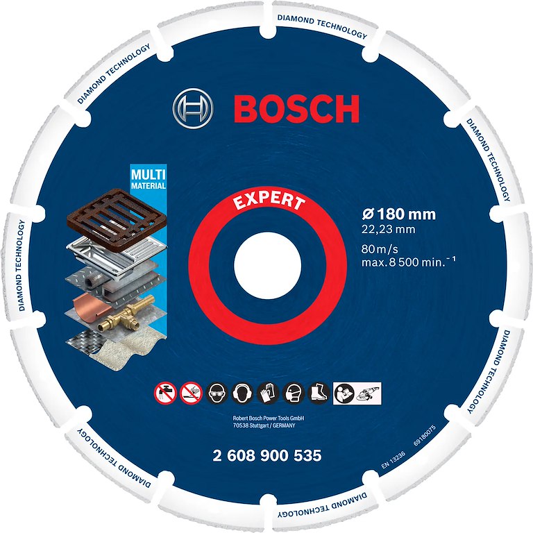 Bosch Dijamantski disk za metal 180x22,23mm, 2608900535