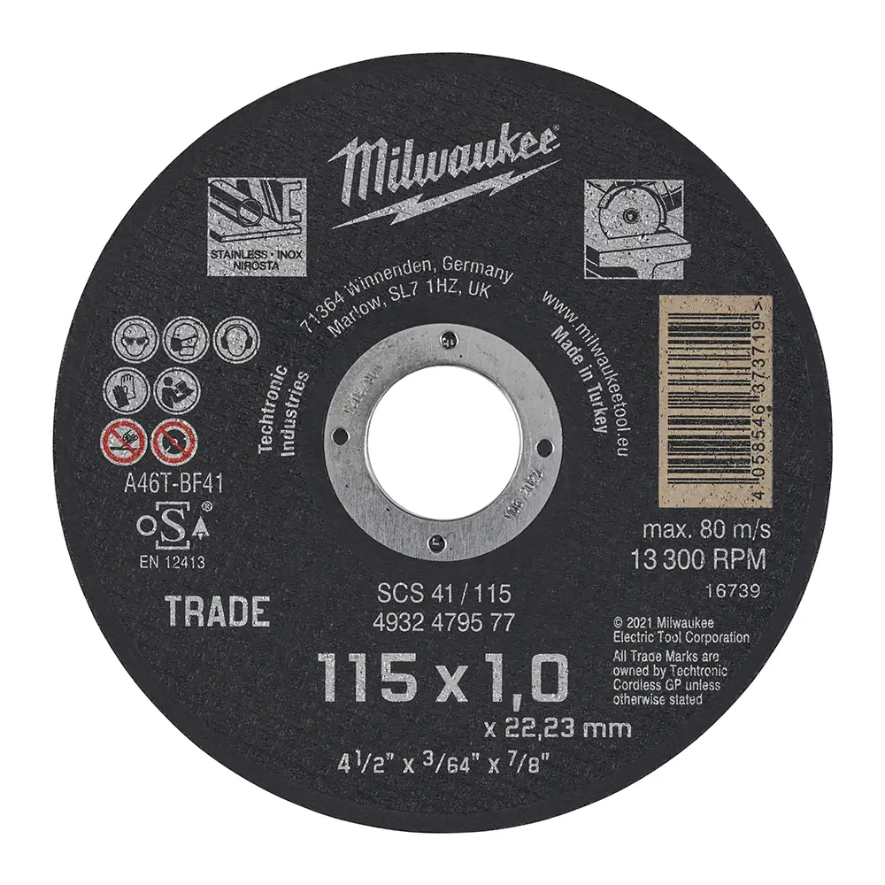 Milwaukee Rezni disk za metal 115x1x22.2mm