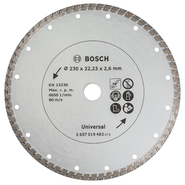 Bosch Dijamantska rezna ploča Turbo, O 230 MM 2607019483