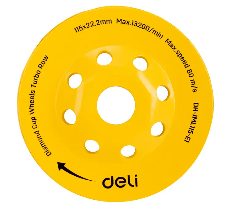 DELI ALATI Dijamantska brusna ploča Turbo EDH-JML115-E1, 115mm