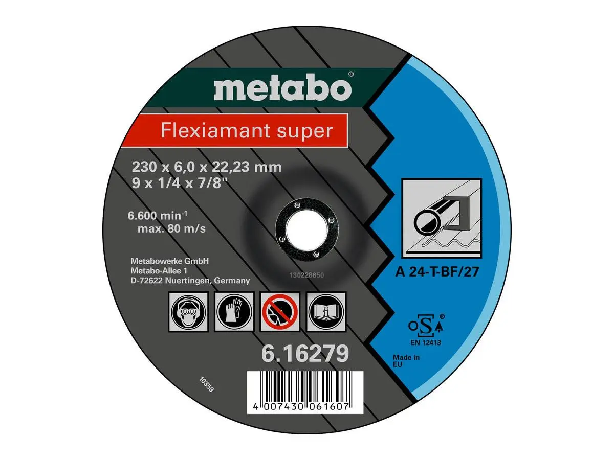 Metabo MB Brusna ploča, 150x6.0x22.2, Čelik