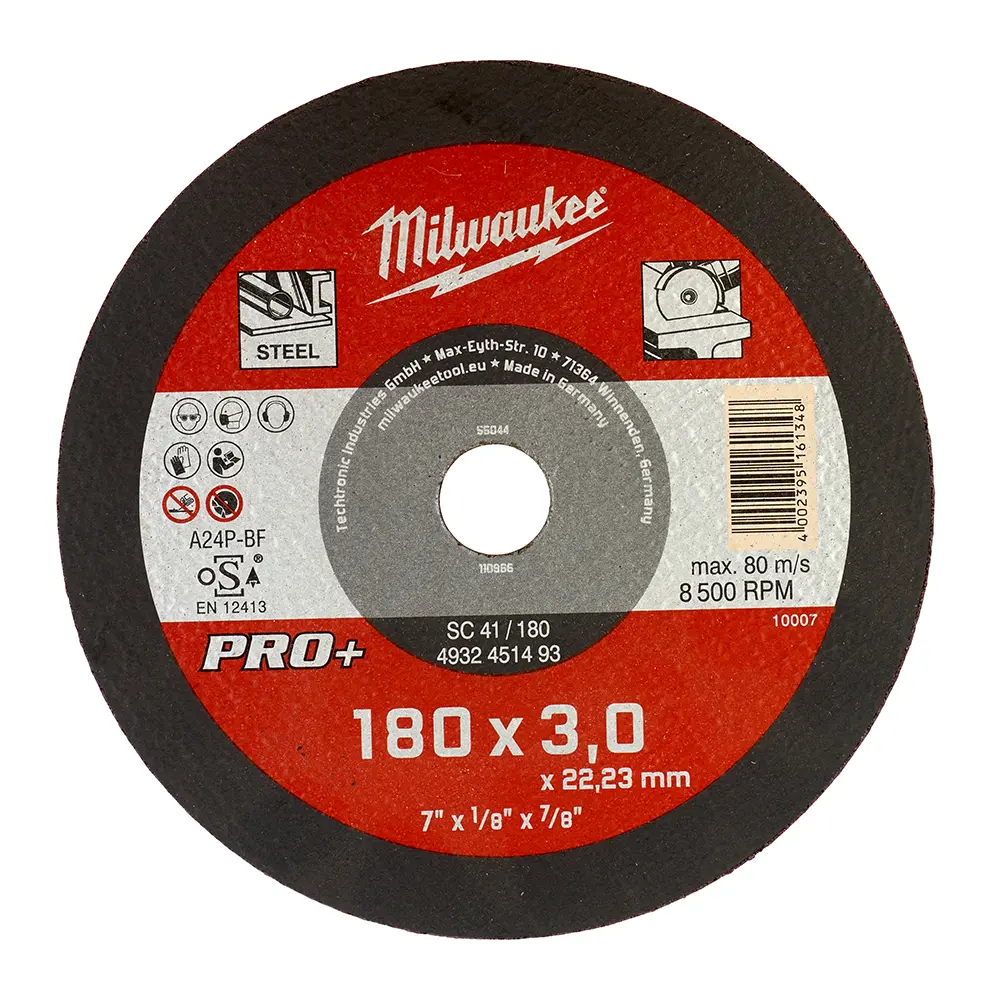 Milwaukee Tanka rezna ploča za metal PRO+ SC41 180 x 3 mm